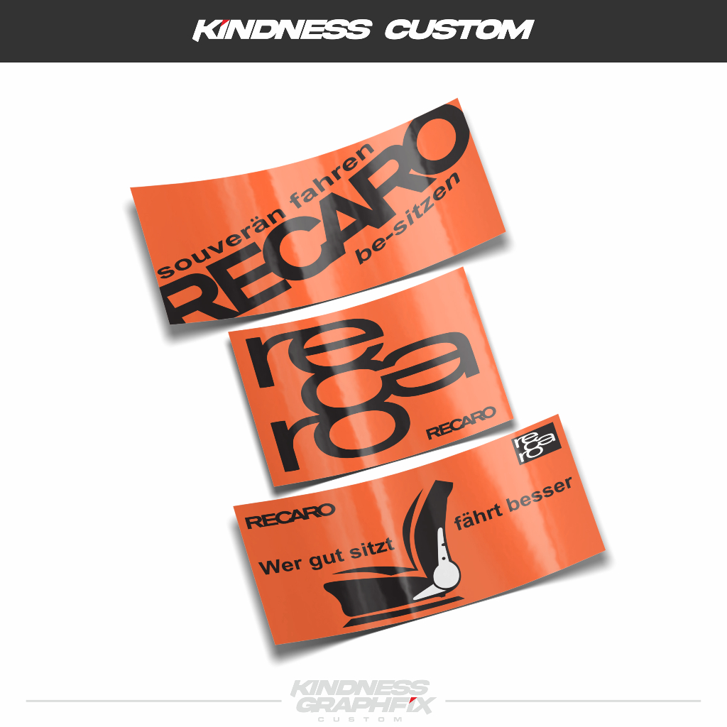 Jual sticker recaro (miror penempelan dari dalam kaca) | Shopee Indonesia