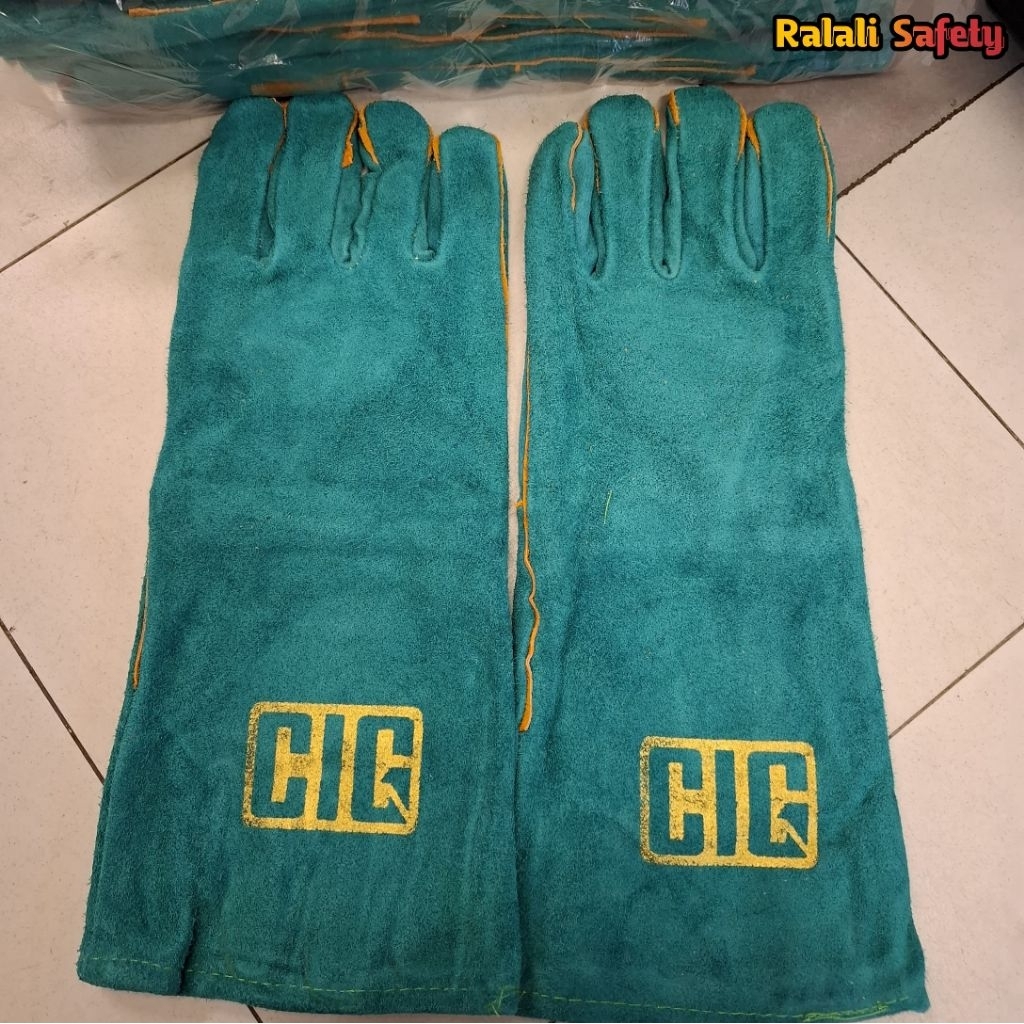 Jual Sarung Tangan Las CIG 6460 Warna Hijau - Berkualitas | Shopee ...
