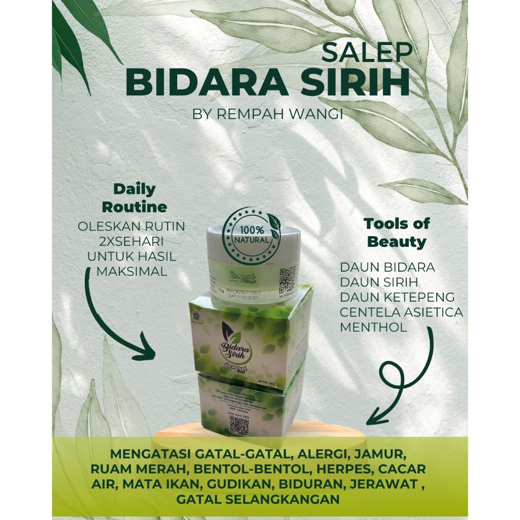 Jual SALEP GATAL BIDARA SIRIH TUNTASKAN GATAL PANU KADAS KURAP EKSIM ...
