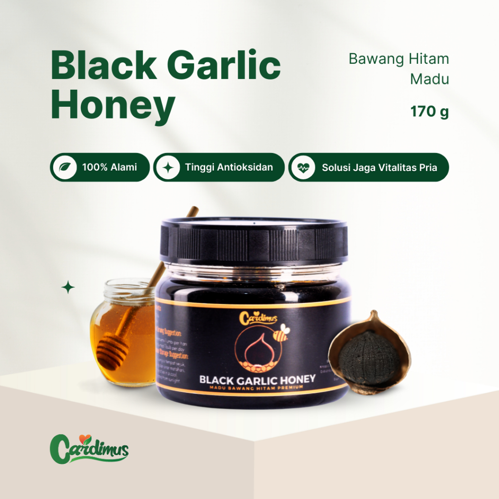 Jual Cardimus Black Garlic ( Bawang HItam ) Madu 170gr | Shopee Indonesia