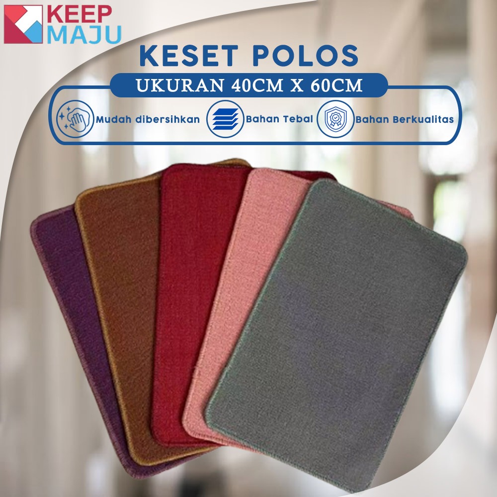 Jual 40x60CM Keset Polos Keset Lantai Pintu Keset Kaki Anti Selip Keset ...