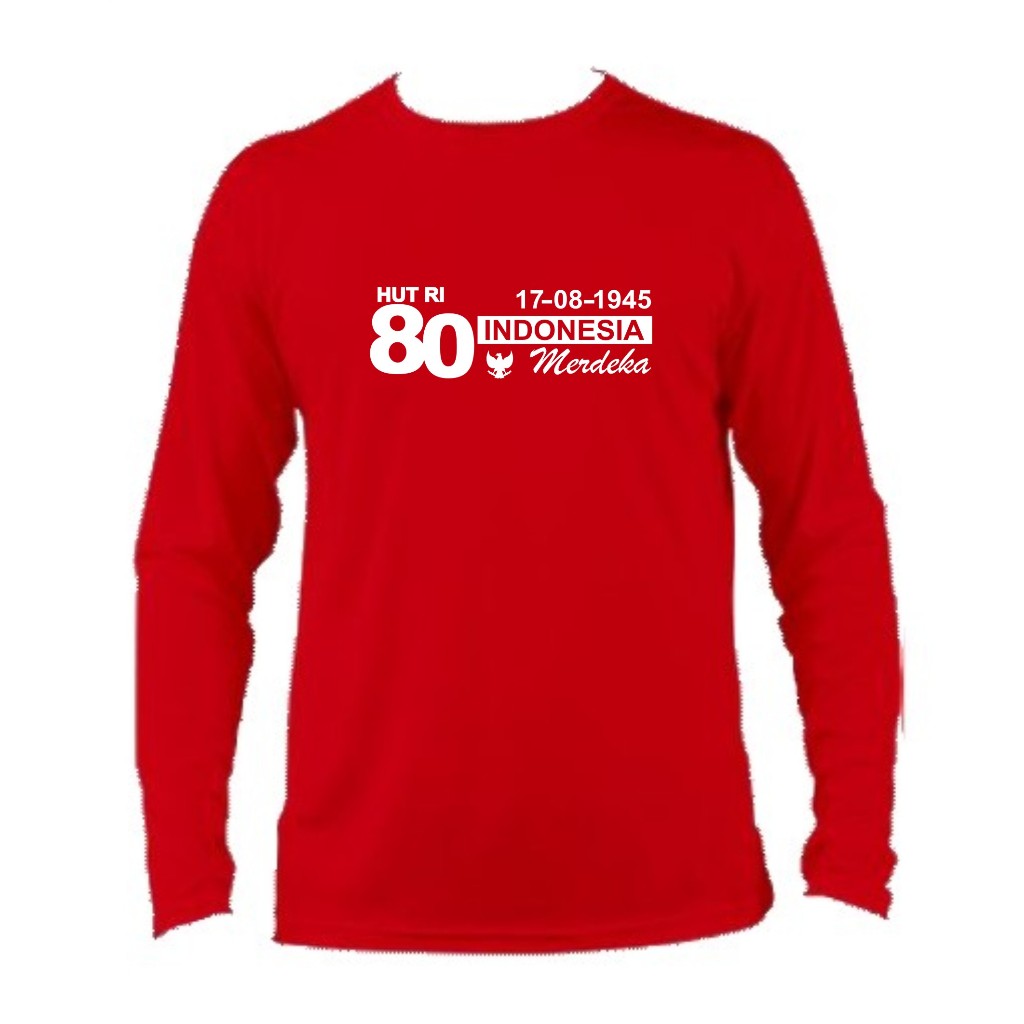 Jual KAOS 80th INDONESIA MERDEKA 17 AGUSTUS HUT RI PANITIA DIRGAHAYU ...