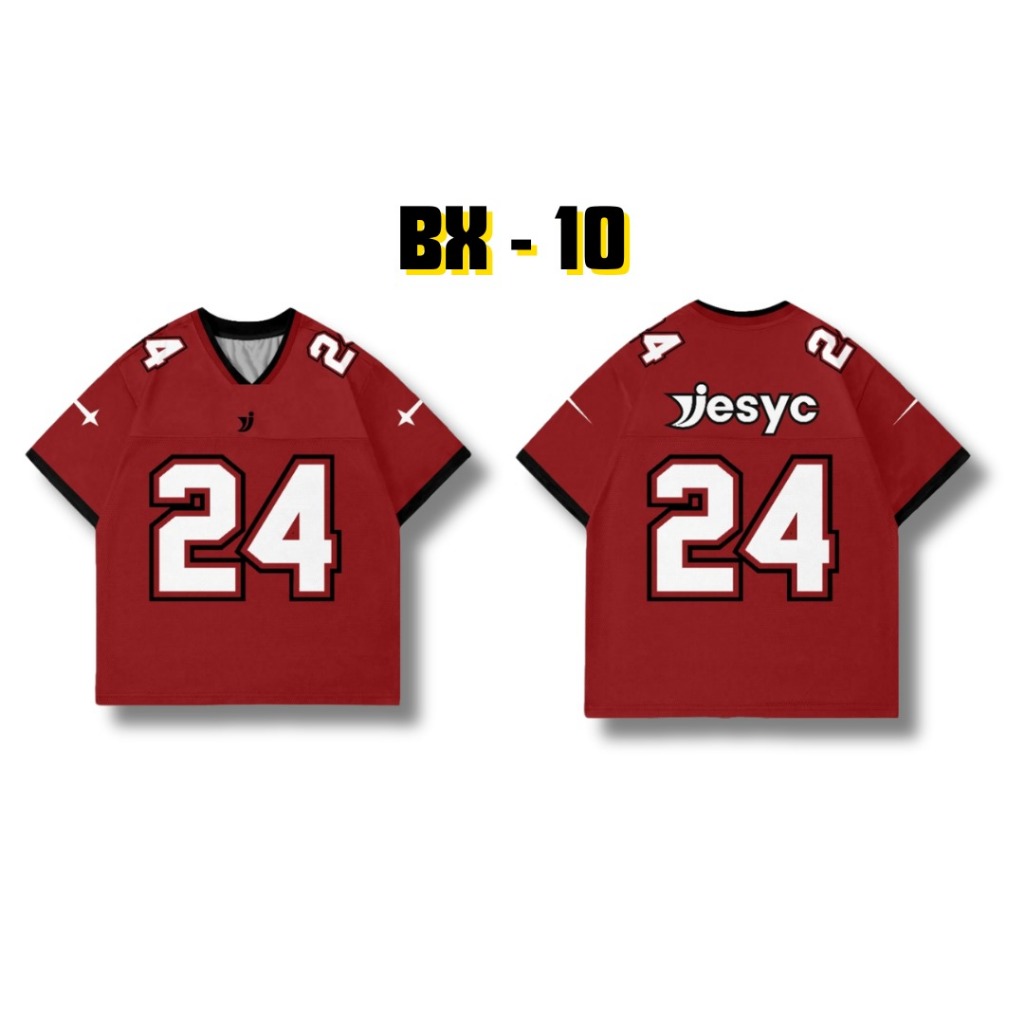 Jual Kaos Jersey Boxy Custom Nama Full Printing Oversize Uniseks BX ...