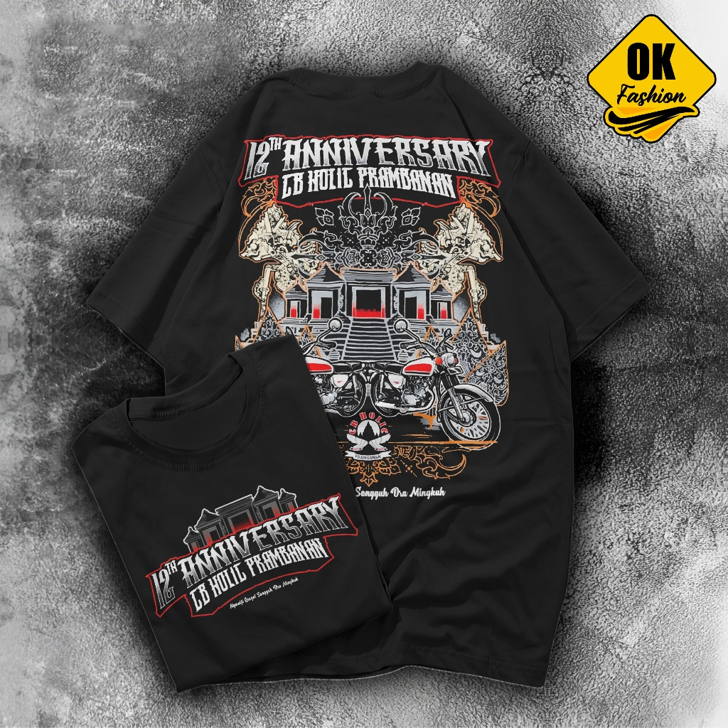 Jual KAOS ACARA CB HOLIC PRAMBANAN 2025 12th ANNIVERSARY | Shopee Indonesia