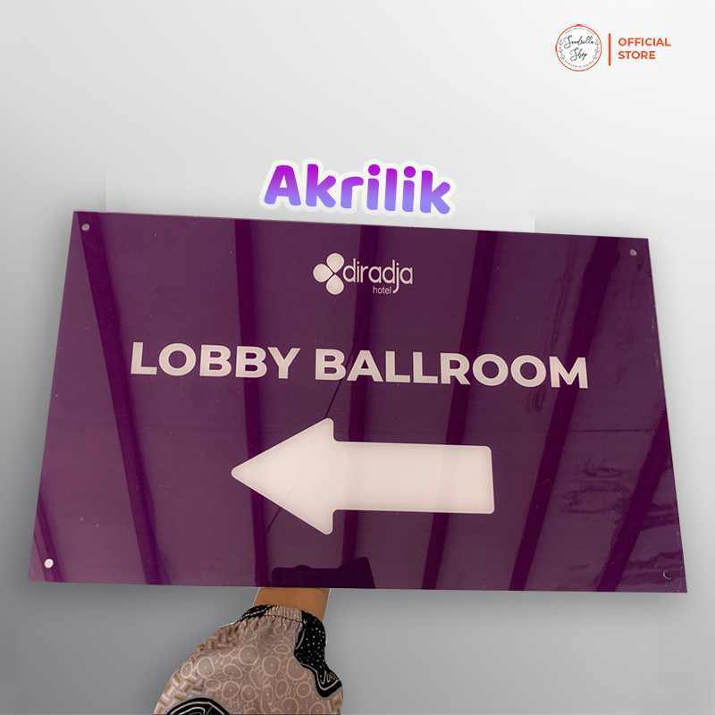 Jual Custom Akrilik Nameplate Plakat Akrilik Nama Signboard Toko Kantor ...