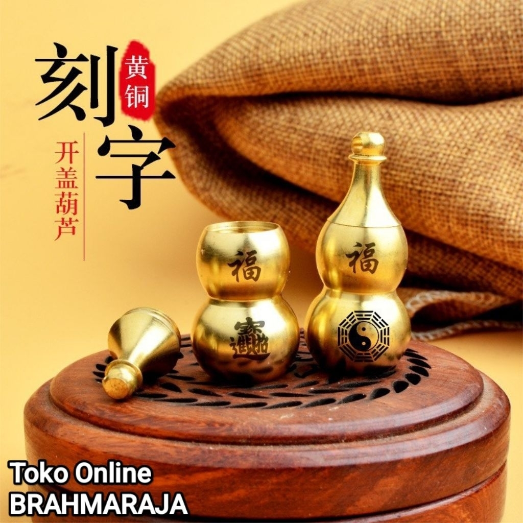 Jual Liontin Tabung Labu Size Besar Bahan Dari Logam Kuningan Asli ...