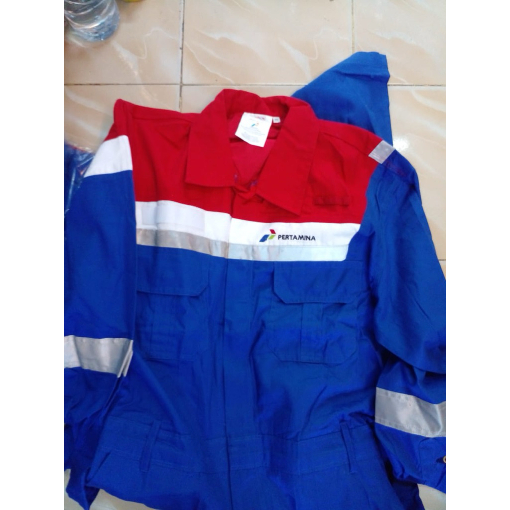 Jual Wearpack Coverall Pertamina Polos | Shopee Indonesia