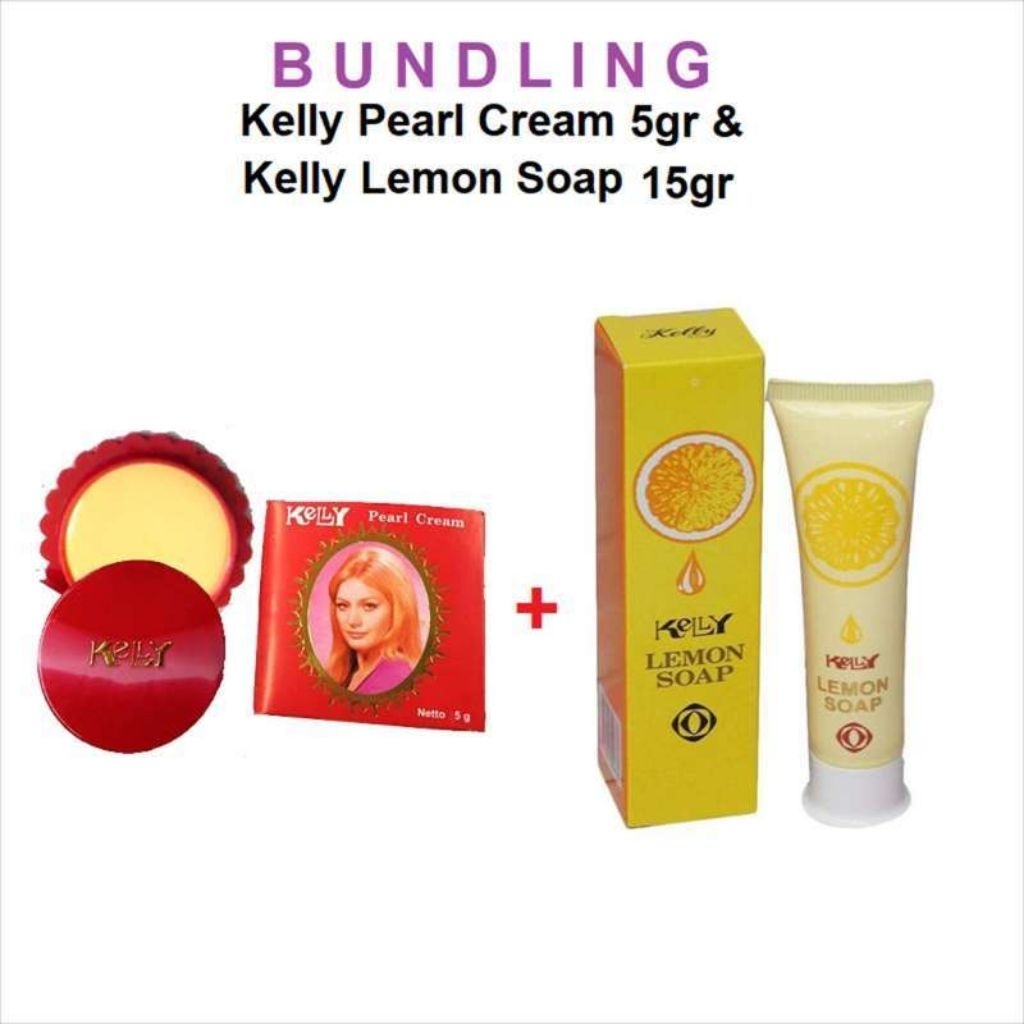 Jual KELLY PEARL CREAM 5GR+KELLY CUCI MUKA(Kelly lemon soap) | Shopee ...