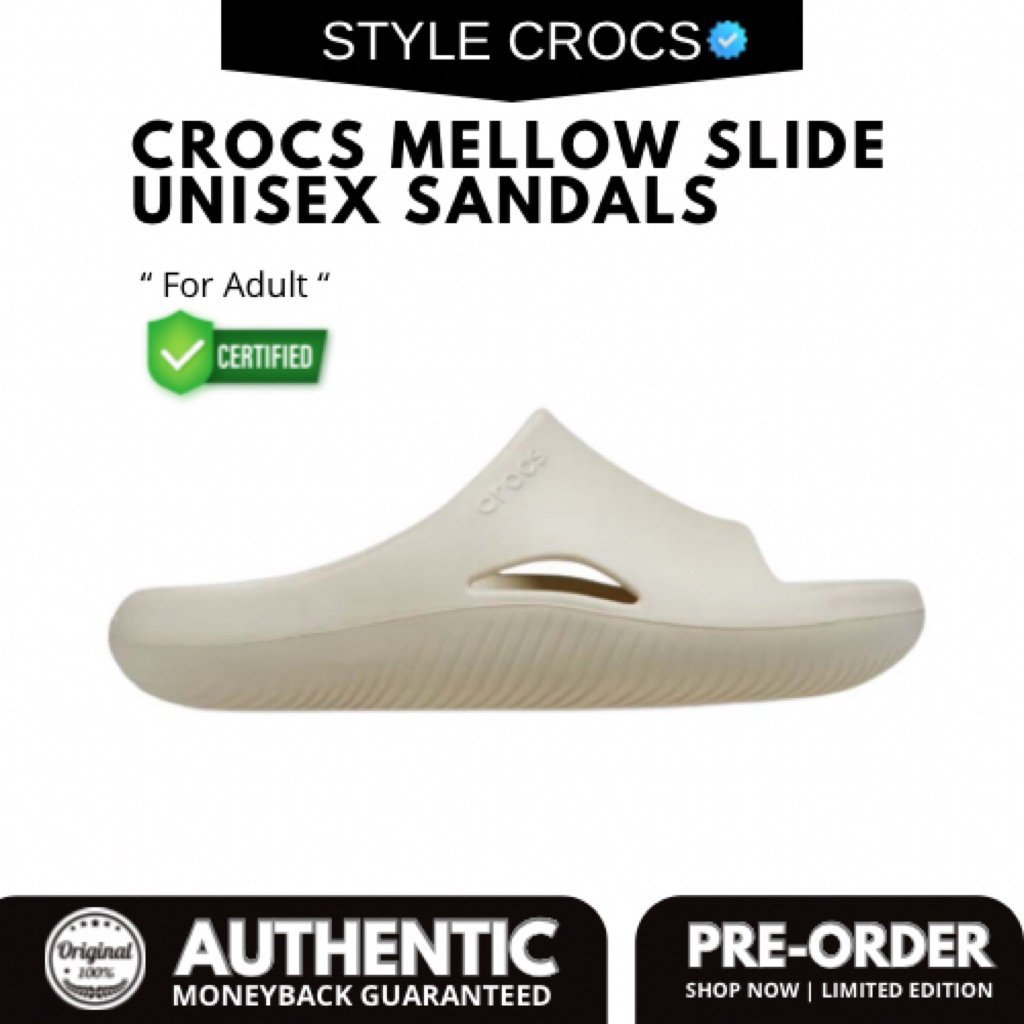 Jual CROCS MELLOW SLIDE 100% ORIGINAL CLOG | Shopee Indonesia