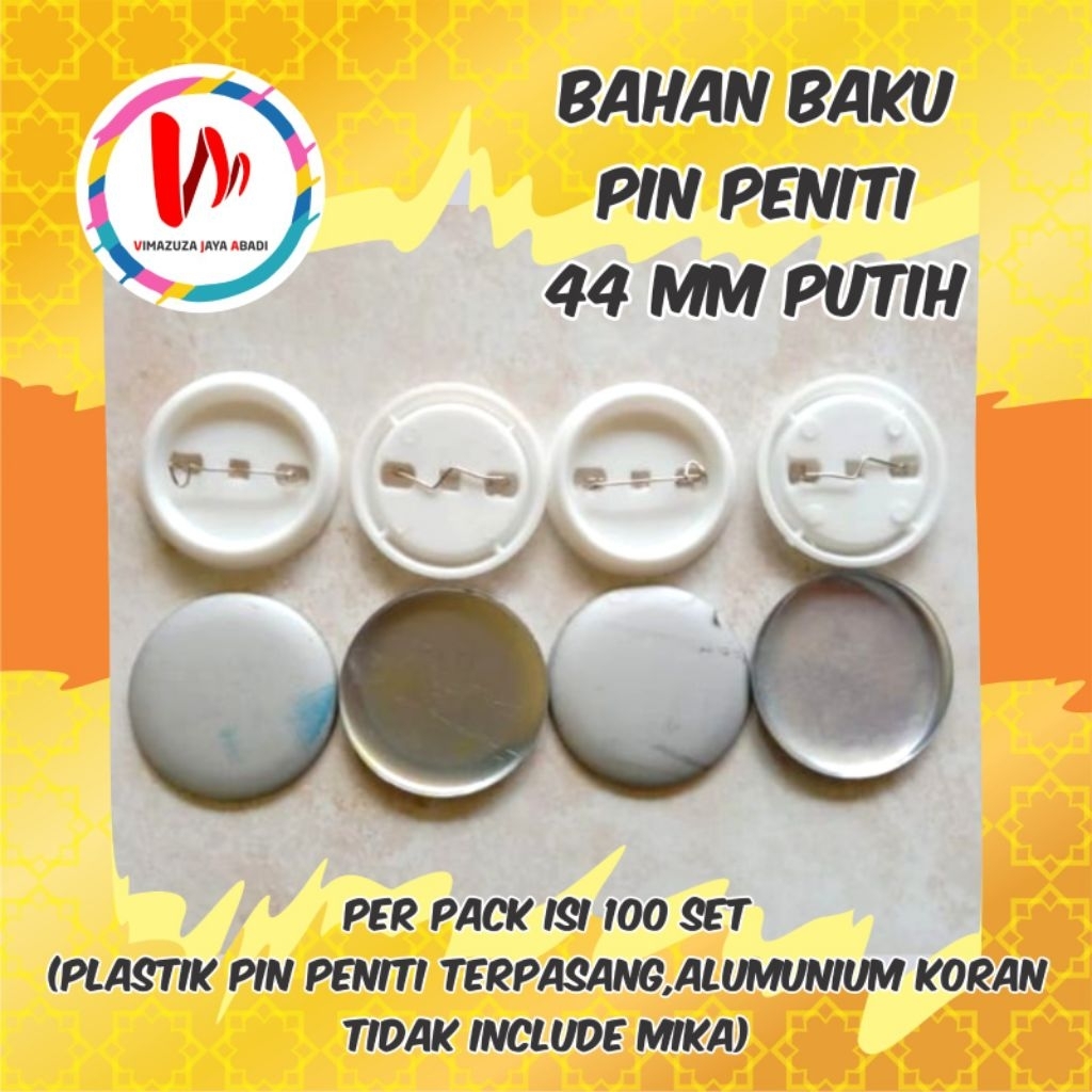 Jual bahan baku pin peniti 44 putih | Shopee Indonesia