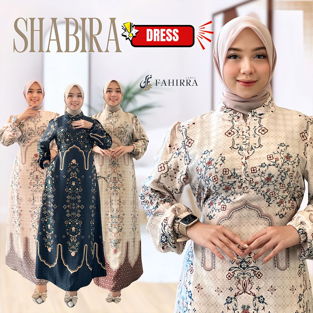 Jual Dress SHABIRA Bahan Arabian Silk Premium Gamis Kondangan Busui ...