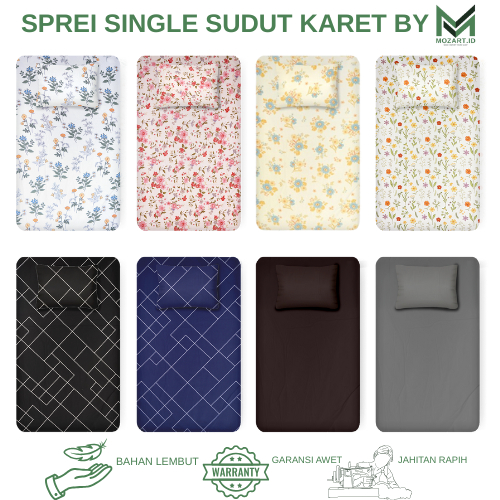 Jual Sprei seprei single sudut karet ukuran 90x200x10/20 - Sprei ...