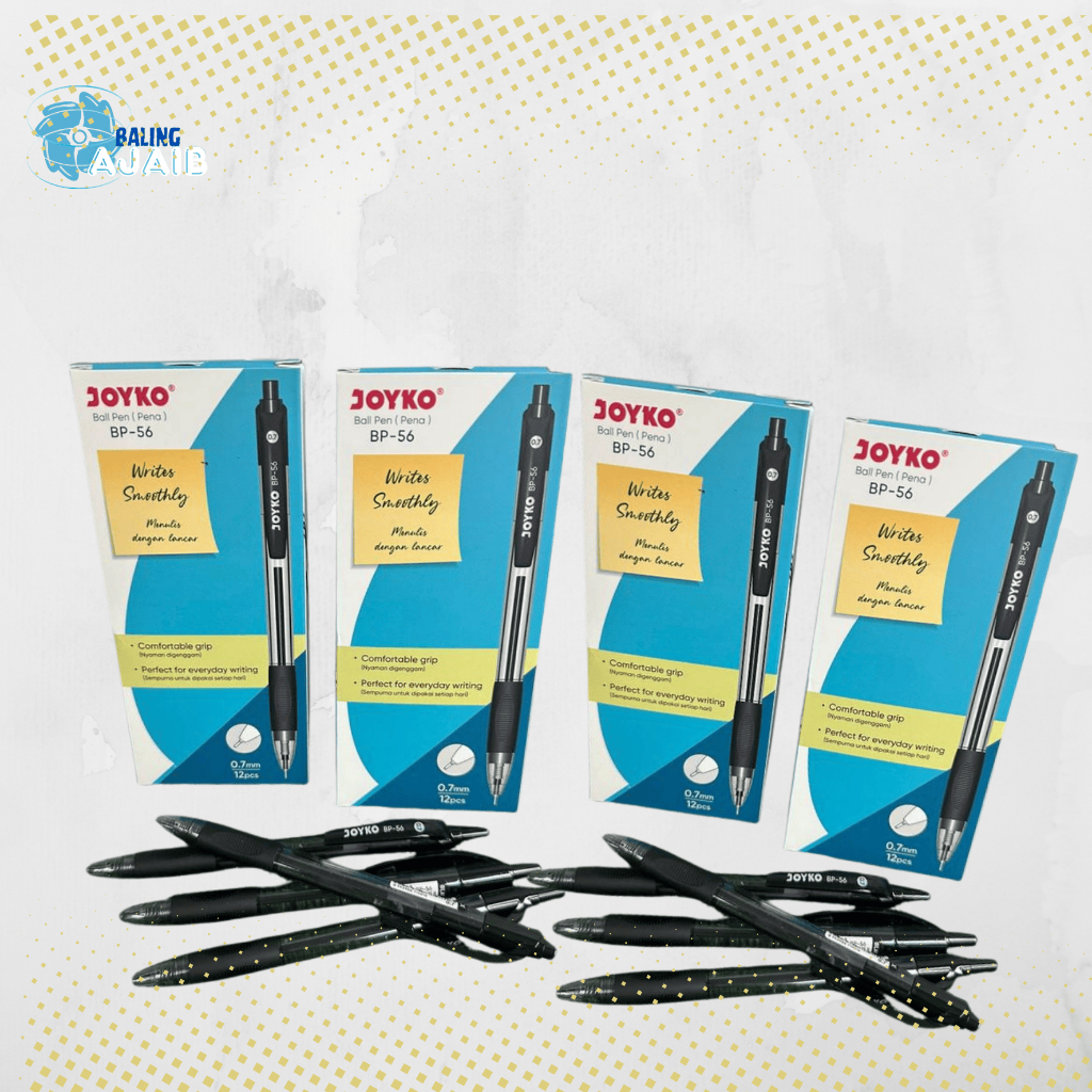 Jual PULPEN / POLPEN / BOLPEN / BOLPOIN (BP 56 HITAM JOYKO) | Shopee ...