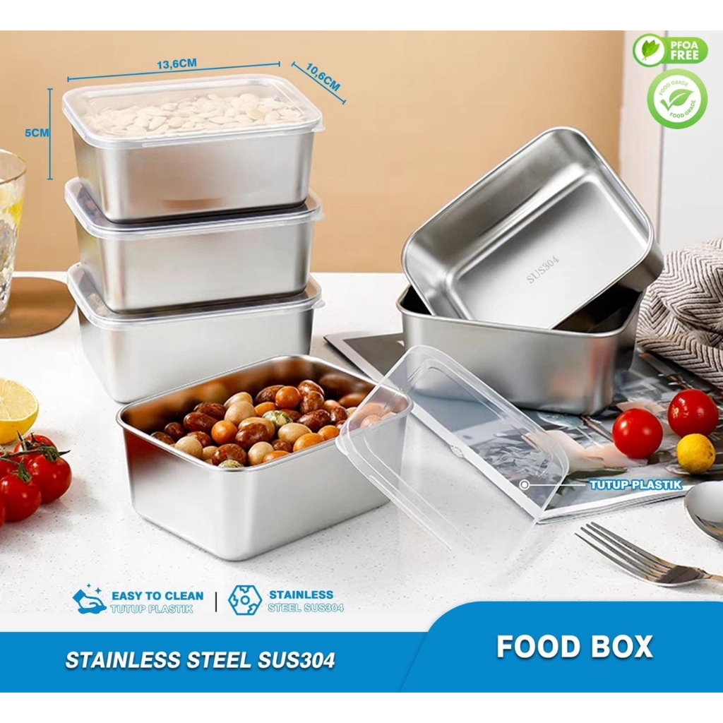 Jual FOOD BOX Stainless Steel SUS304 Anti Karat- Tempat Bekal Makan ...