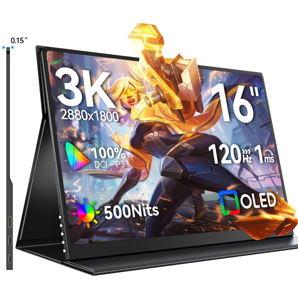 Jual UPERFECT OLED Portable Monitor 4K 15.6/16inch 120hz 3456*2160 ...