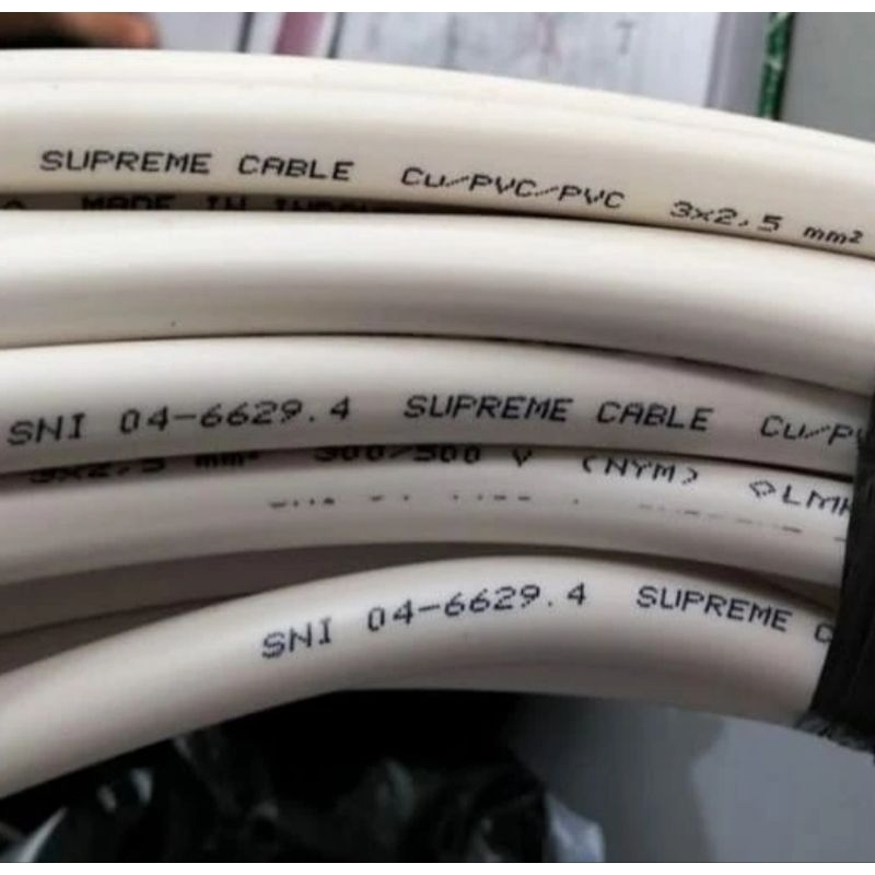 Jual kabel Listrik NYM 3x2.5 mm2 SUPREME ( PERMETER NYM 3 x 2.5 mm2 ...