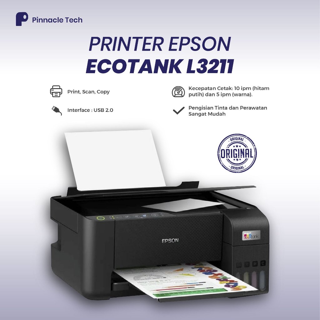 Jual Epson Ecotank L3211 Printer All In One TKDN | Shopee Indonesia