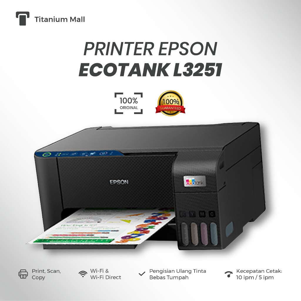 Jual Printer Epson L3251 TKDN Pengganti L3250 Wi-Fi All in one Printer ...