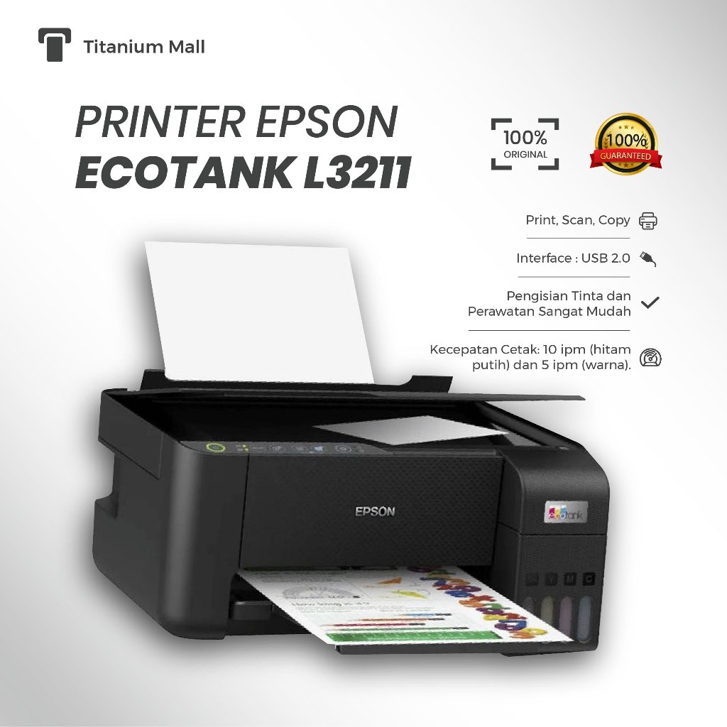 Jual Printer Epson L3211 TKDN ALL IN ONE PRINTER - (Print, Scan, Copy ...
