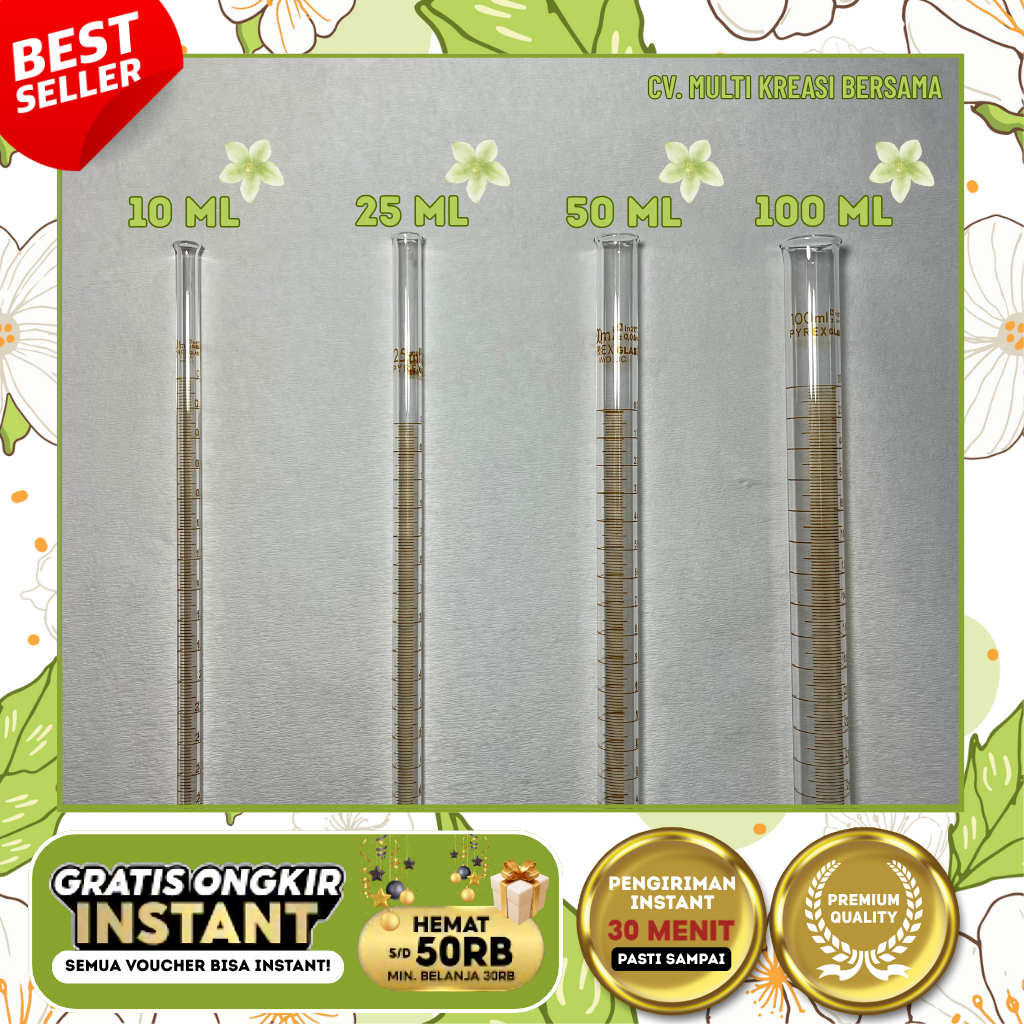 Jual BURET PYREX KACA / BURETTE GLASS PYREX / BURET 10 ML/ BURET 25 ML ...
