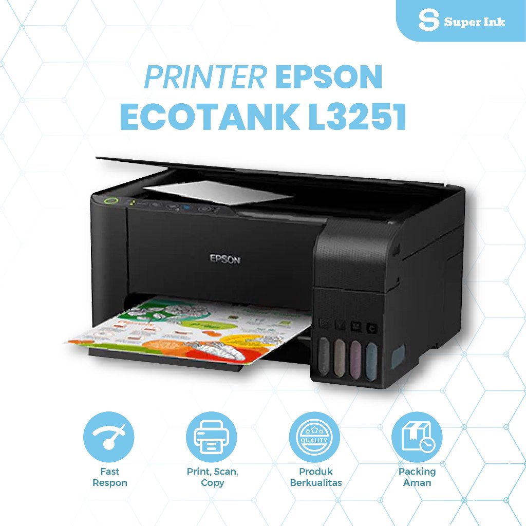 Jual Printer Multifungsi Epson L3251 L 3251 LKPP Wifi Print Scan Copy 100% Original Pengganti ...
