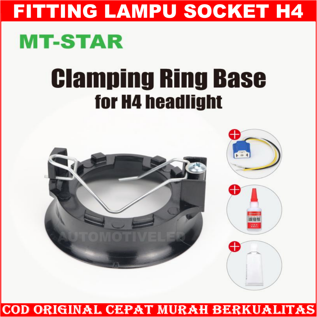 Jual MT-STAR - FITTING LAMPU SOCKET H4 COCOK UNTUK SEMUA TIPE H4 BILED ...