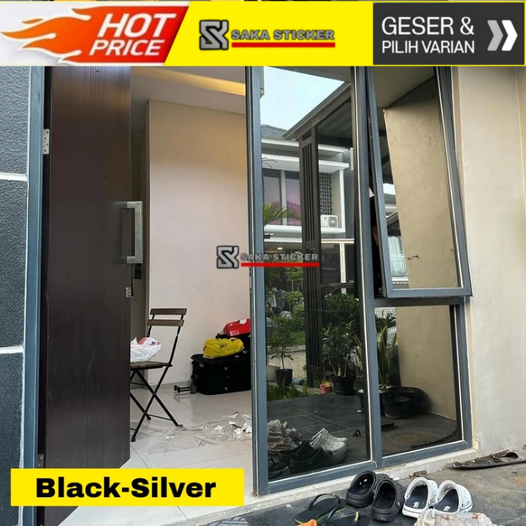 Jual Stiker Kaca Film Cermin Jendela Rumah Kantor Mobil Ruko One Way Tidak Tembus Pandang ...