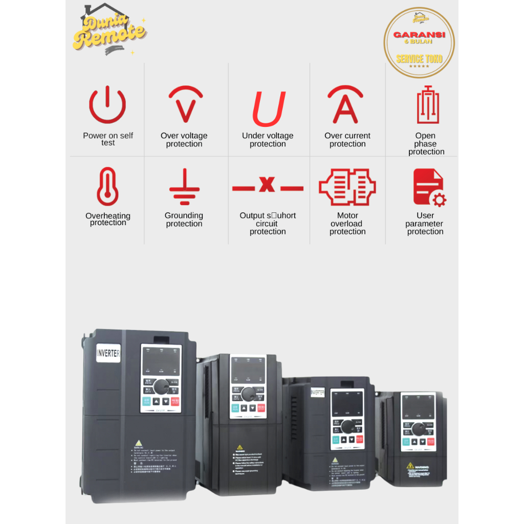 Jual Inverter Frekuensi SURE 4.0KW Pengatur Kecepatan Input 1 PHASE 220V/380/220V TO 380V 3PHASE ...