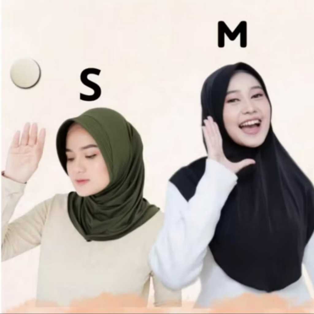 Jual US - Jilbab Bergo Hamidah pet tebal/Jilbab Sport Bahan Jersei | Shopee Indonesia