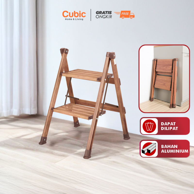 Jual Cubic Tangga Lipat Dapur Portable / Tangga Alumunium 2 Step ...