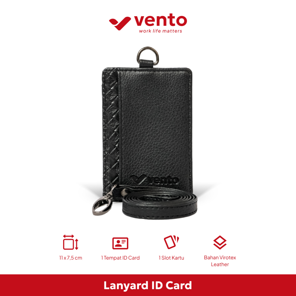 Jual Vento Lurik - Lanyard Name Tag ID Card Pria Wanita / Gantungan ...