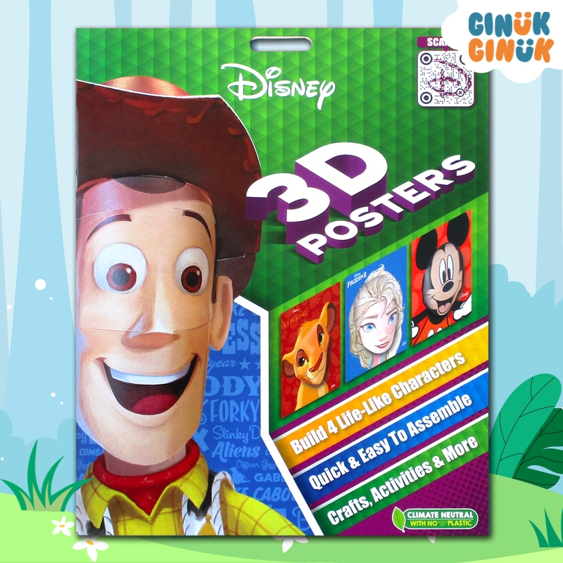 Jual Disney 3D Posters (Scan the QR code to see how to create your own ...