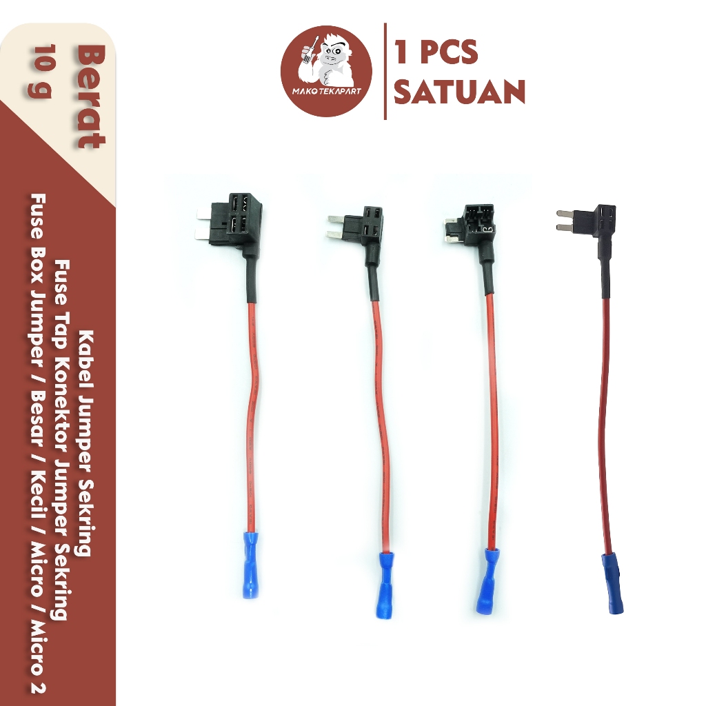 Jual [Satuan] Kabel Jumper Sekring/Fuse Tap Konektor Jumper Sekring ...