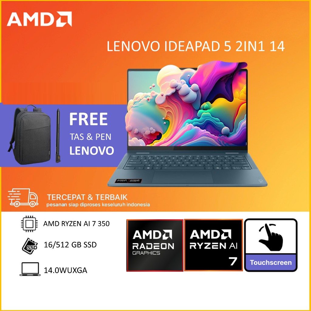 Jual LENOVO IDEAPAD 5 2IN1 14 OLED TOUCH - AMD RYZEN AI 7 350 RAM 16GB ...
