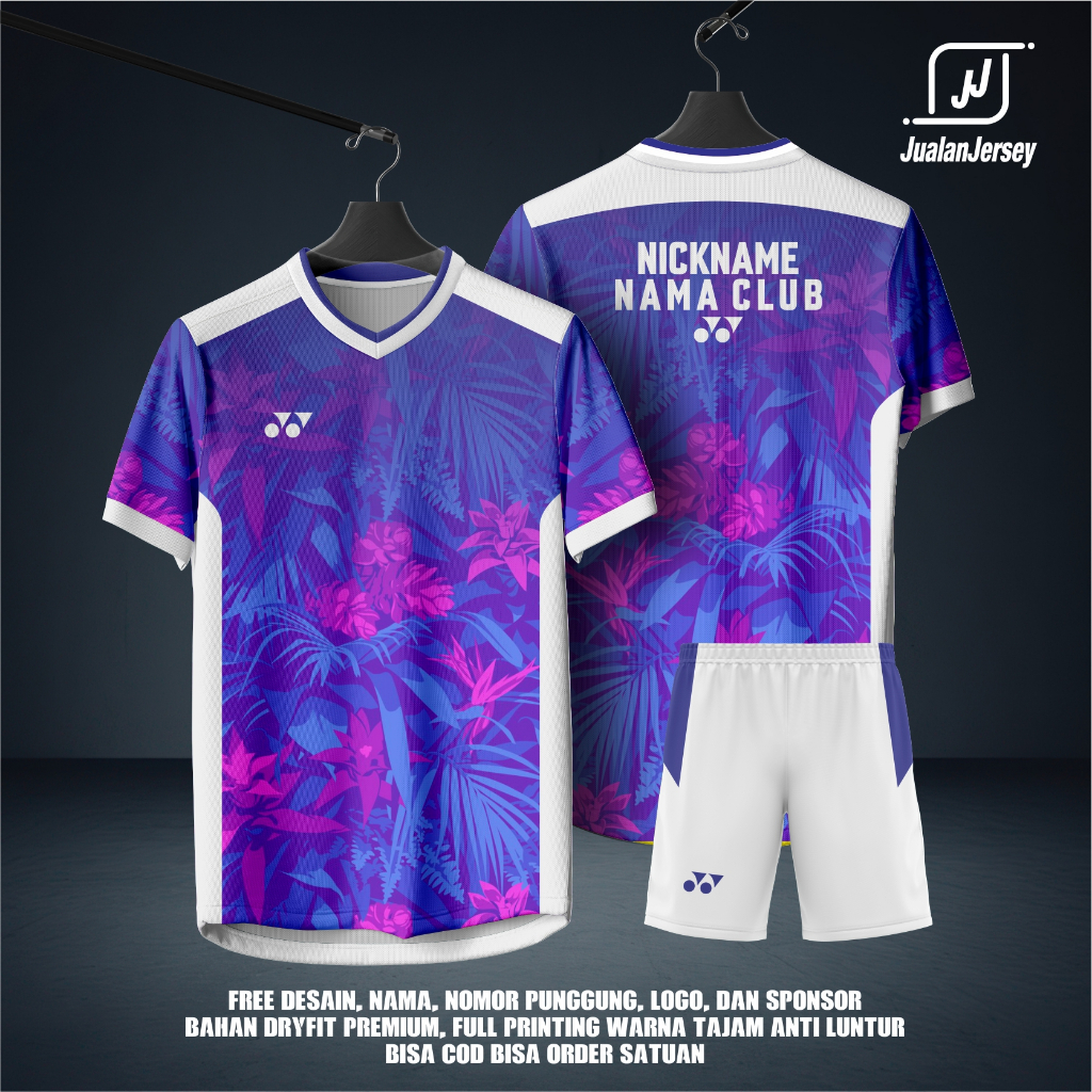 Jual JERSEY BAJU KAOS BADMINTON BULU TANGKIS CUSTOM FREE CUSTOM DESIGN- NAMA-CLUB | Shopee Indonesia