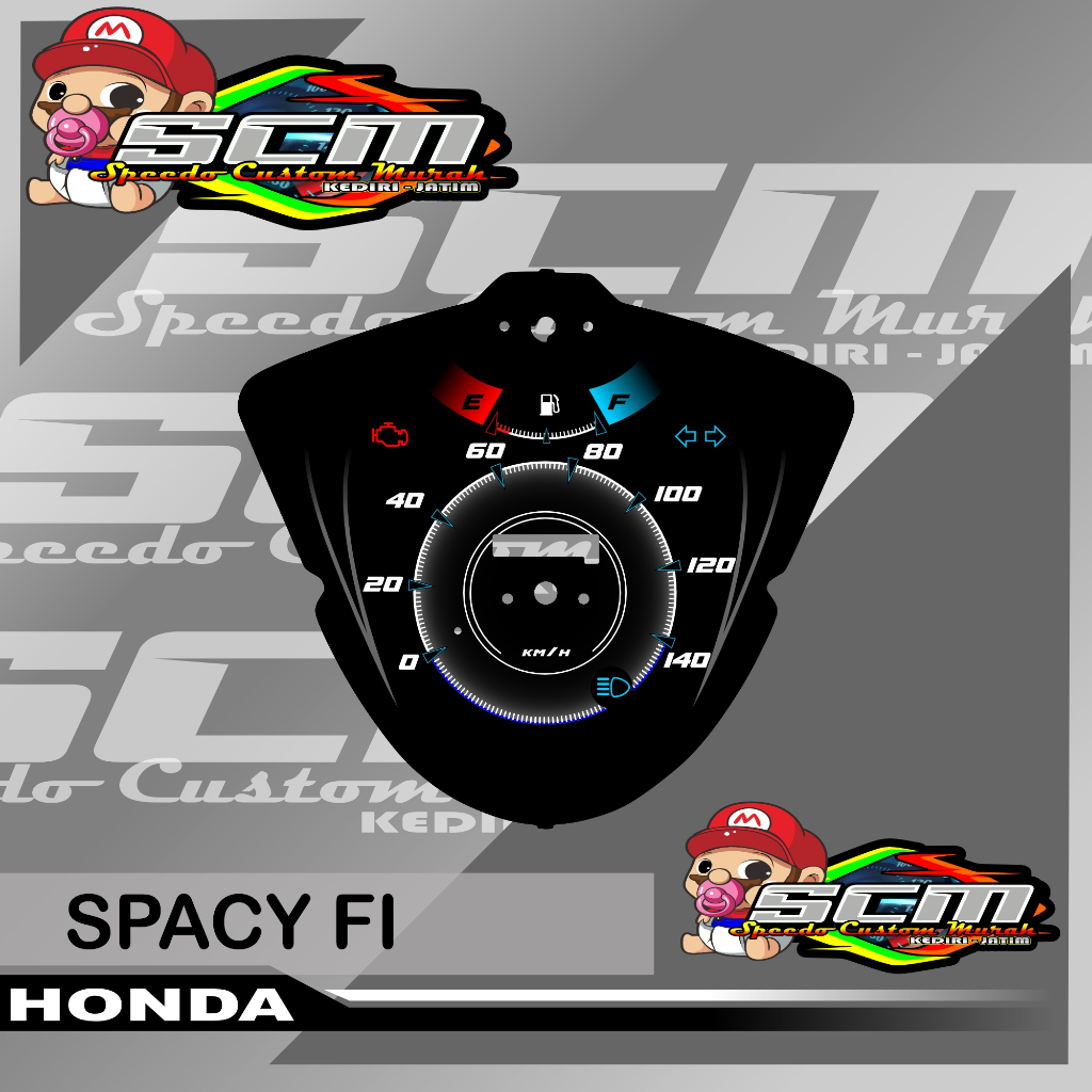 Jual papan speedometer custom honda spacy fi panel spidometer custom ...