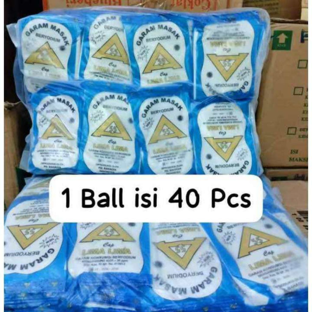 Jual 1 Ball isi 40 Pcs Garam Masak Cap Segitiga Beryoudium Salt ...