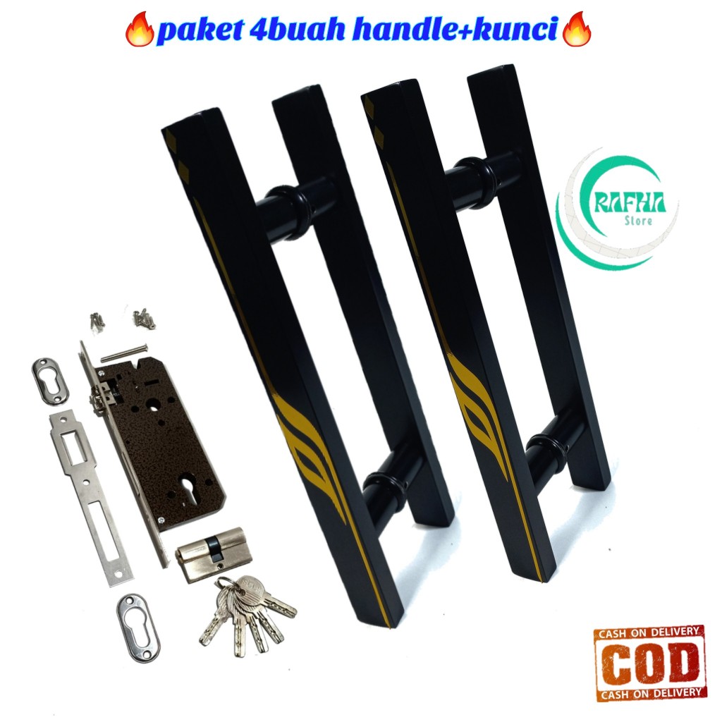 Jual set handle gagang tarikan pintu rumah model baut tembus pilihan ...