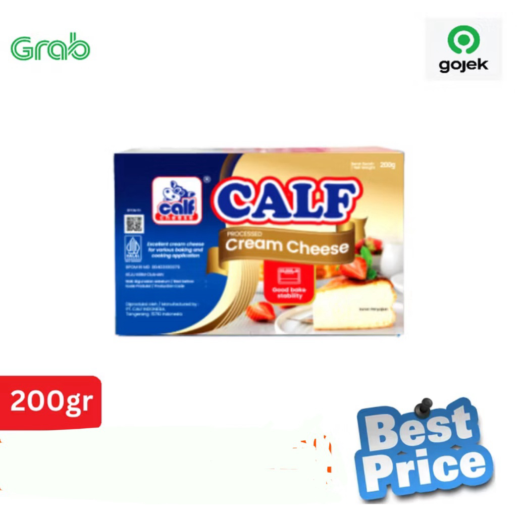 Jual CALF CREAM CHEESE KEMASAN 200 GR / CREAM CHEESE/ KRIM KEJU ...
