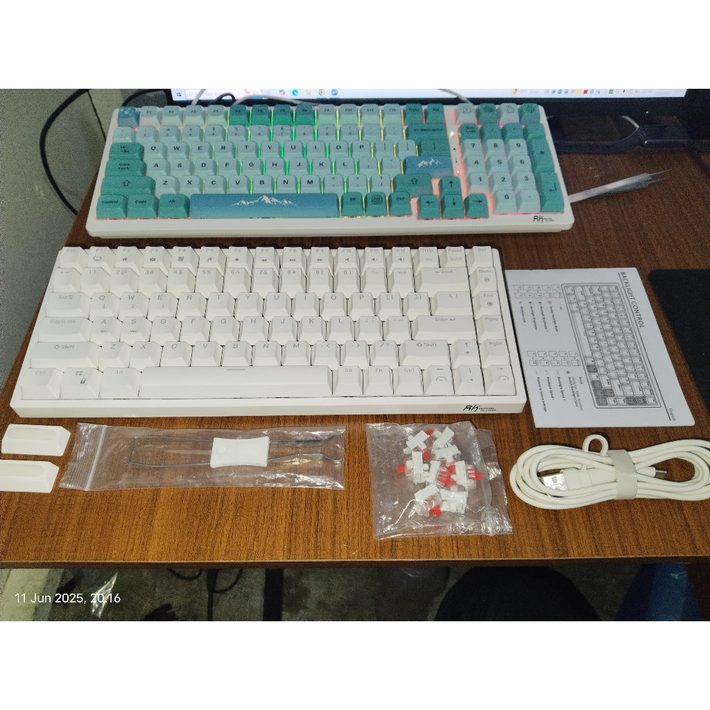 Jual Keyboard Mechanical Royal Kludge 84 RK84 Red Switch RGB Gaming ...