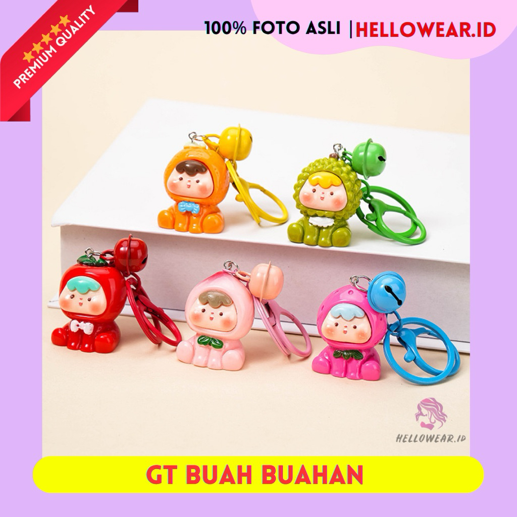 Jual Gantungan Kunci Buah Buahan Fruits Keychain Gantungan Kunci Lucu Karakter | Shopee Indonesia