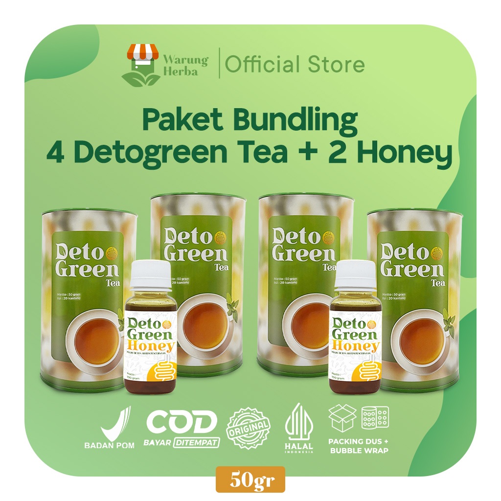 Jual [BUNDLING] 4 DETOGREEN 2 DETOGREEN HONEY | Shopee Indonesia
