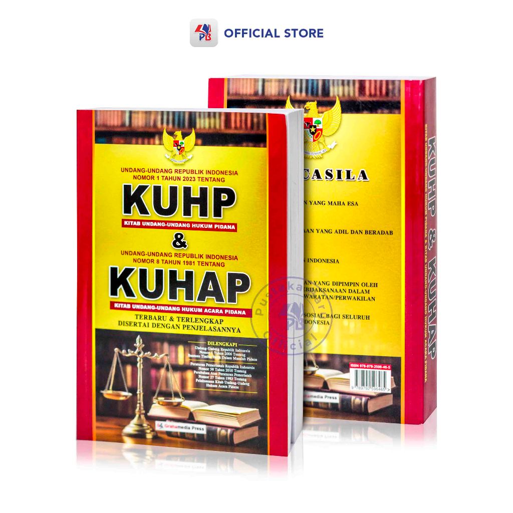 Jual Buku Hukum Undang Undang / KUHP & KUHAP Terbaru dan Terlengkap Disertai Dengan ...