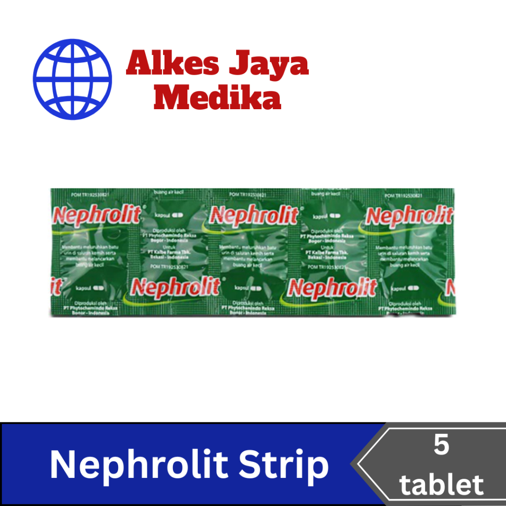 Jual Nephrolit Isi 5 tablet - Obat Peluruh Batu Urin | Shopee Indonesia