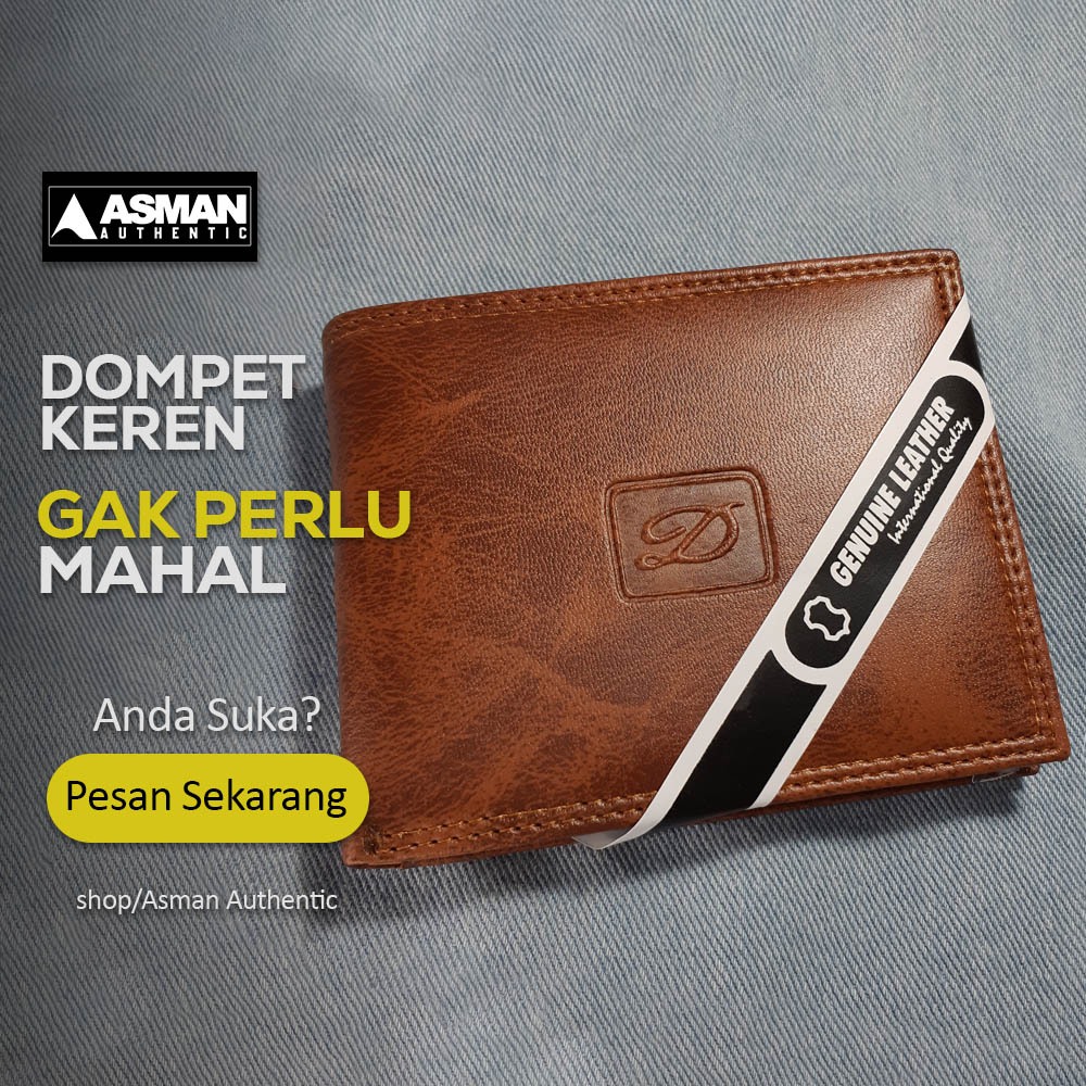 Jual Dompet Pria Kulit PU Premium Desain Modern Dan Tipis Muat Banyak ...