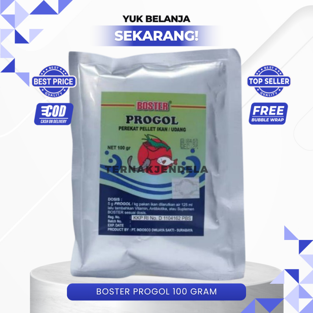 Jual Boster Progol 100 gram - Perekat Pellet Ikan dan Udang | Shopee ...
