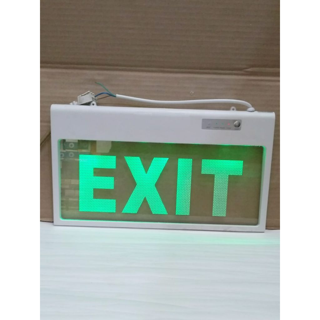 Jual lampu exit led emergency trasparan | Shopee Indonesia