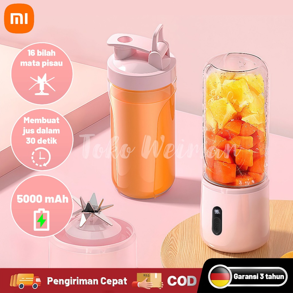 Jual Xiaomi Blender Portable jus Mini Juice Blender 16 Pisau Juicer ...