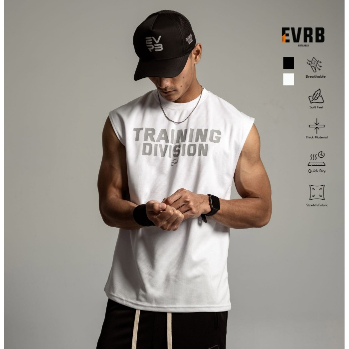 Jual EVRB Kaos Singlet Sleeveless Training Division Size M-XXL Gym Vest ...