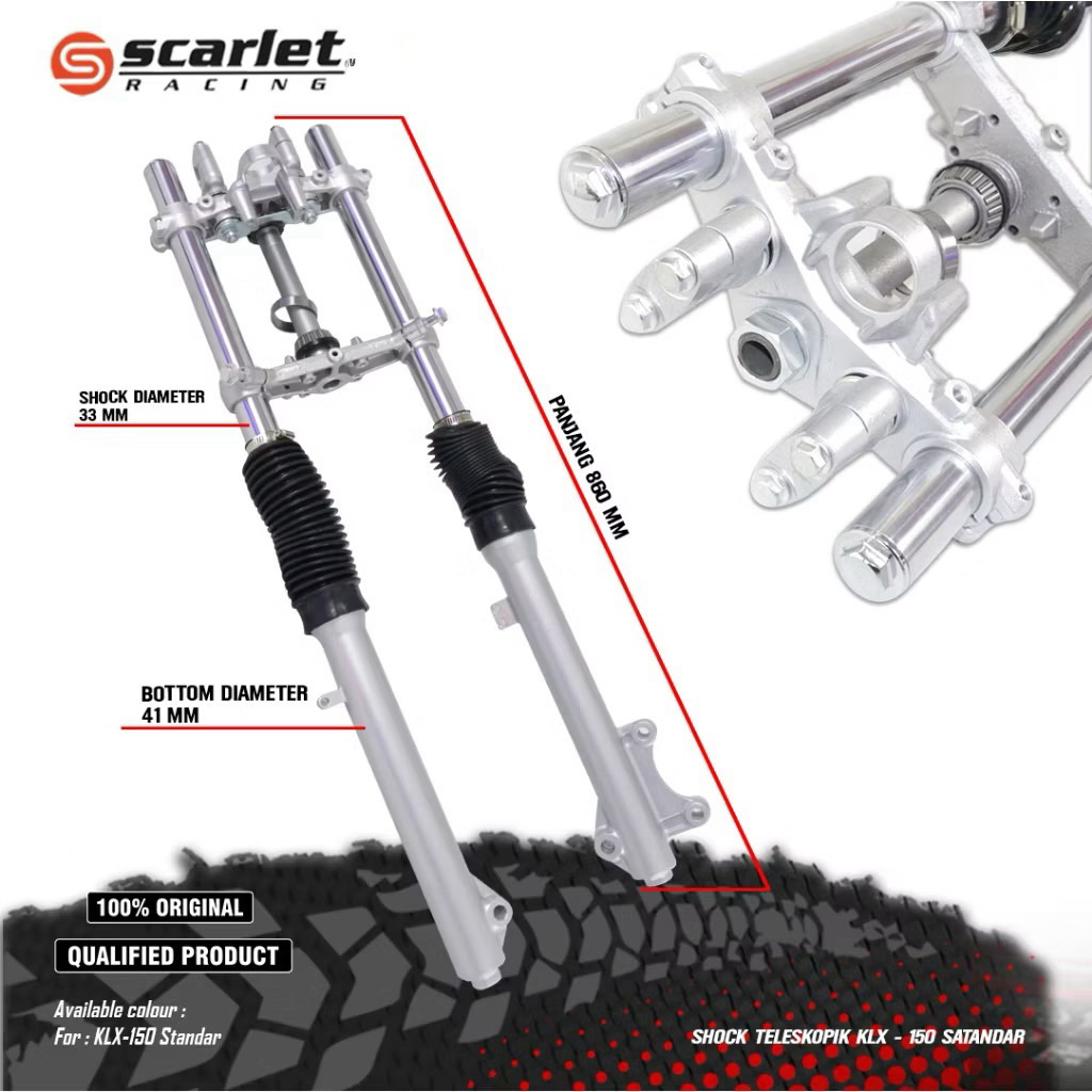 Jual Shock Depan Assy / Shock Depan Teleskopik + Bearing KLX 150 Merk ...